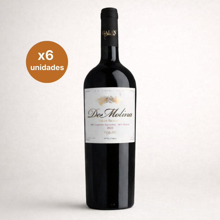 De Molina Gran Reserva Cabernet Sauvignon Merlot - 6 botellas 750 ml ...